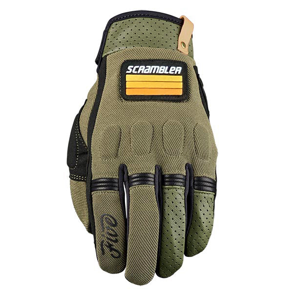 FIVE SCRAMBLER Gloves Khaki & Black — Maxinc