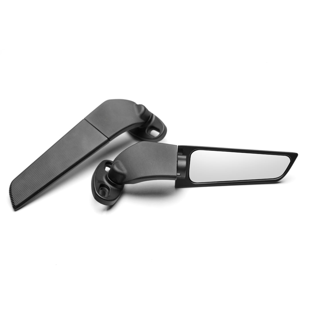 Wing Motorcycle Mirrors with Indicators (Minor Damage) — Maxinc
